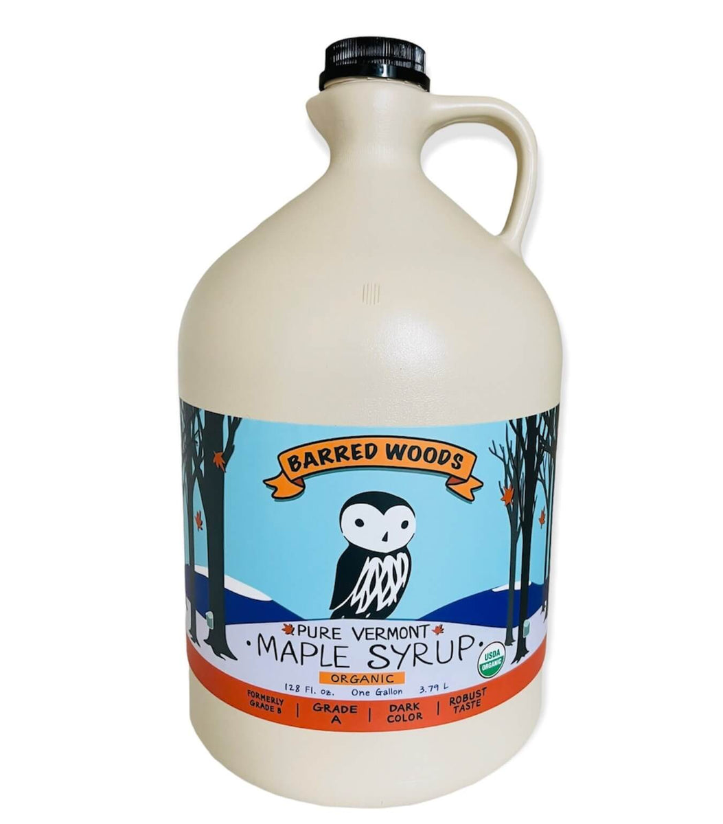 Pure Organic Vermont Maple Syrup - Gallon Jug (128 ounces) – Barred ...