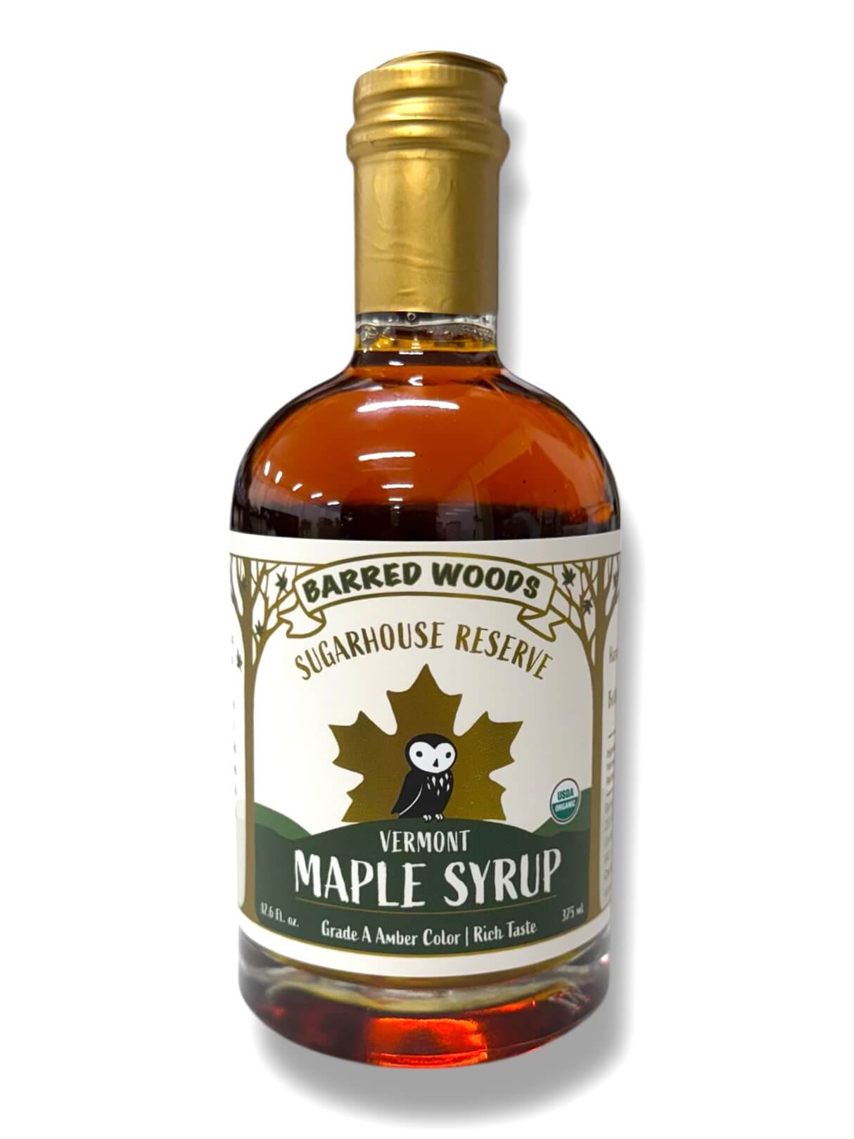 Sugarhouse Reserve Organic Vermont Maple Syrup – Barred Woods Maple